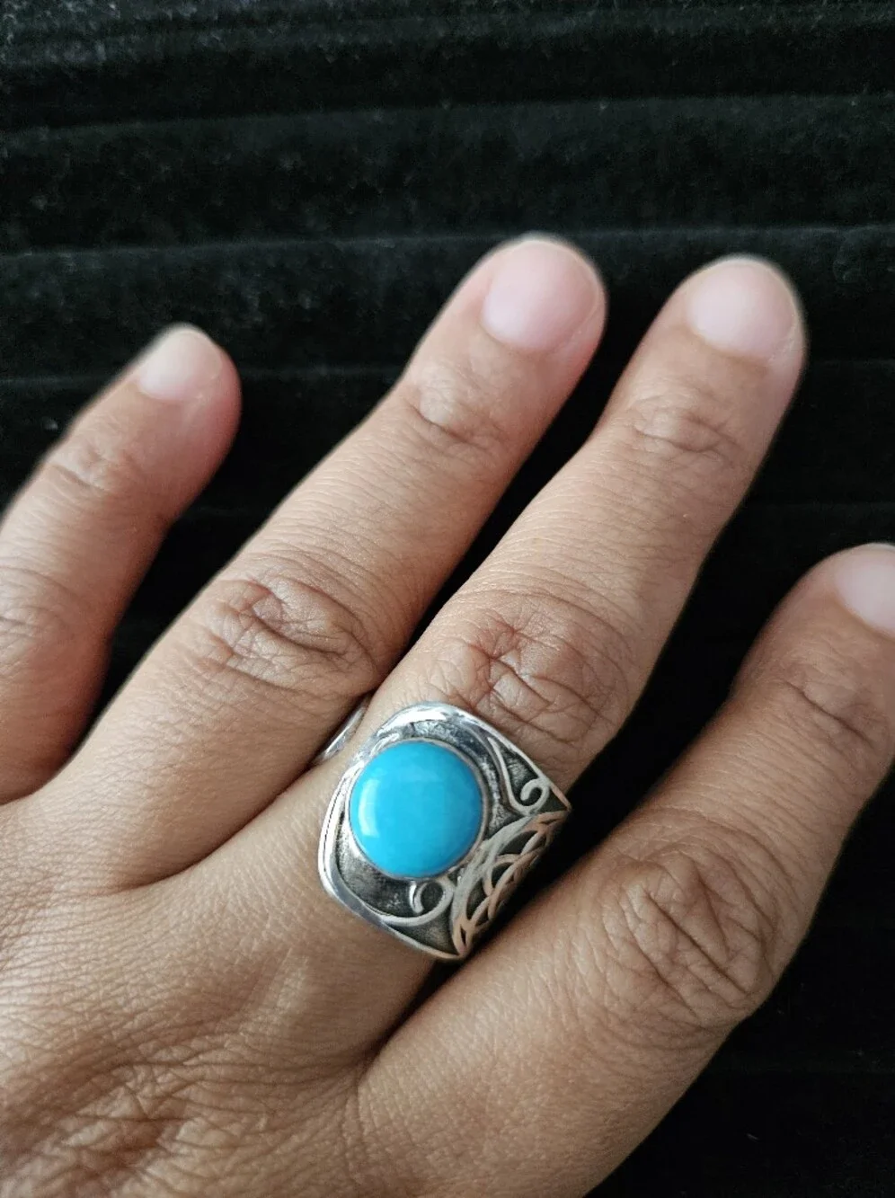 Jewelry | S925 Ring With Bright Turquoise Stone | Poshmark